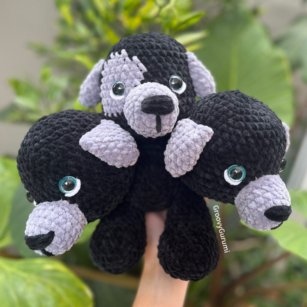 Crochet Cerberus Plushie - Moksi