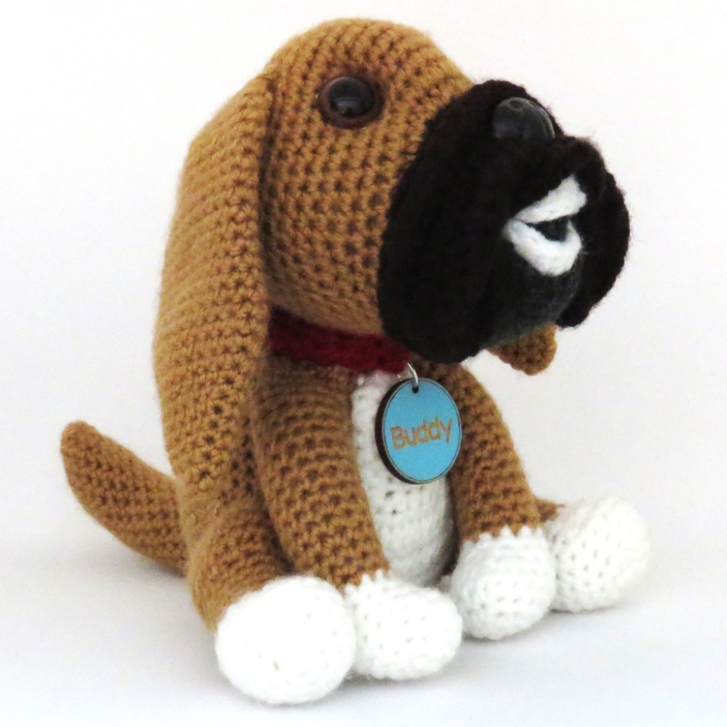 Crochet Buddy Boxer Dog - Moksi