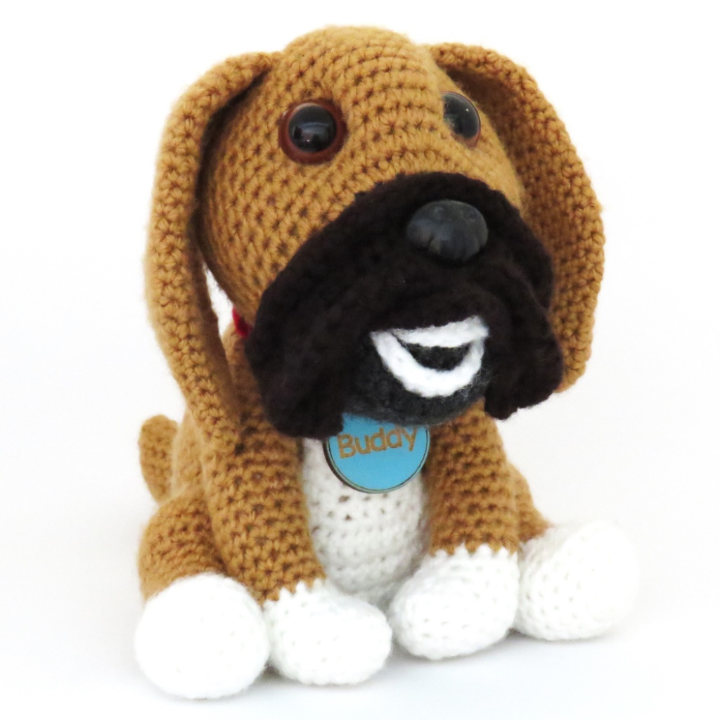 Crochet Buddy Boxer Dog - Moksi