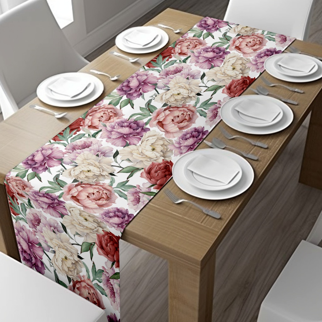 Peonies Table Runner - Moksi