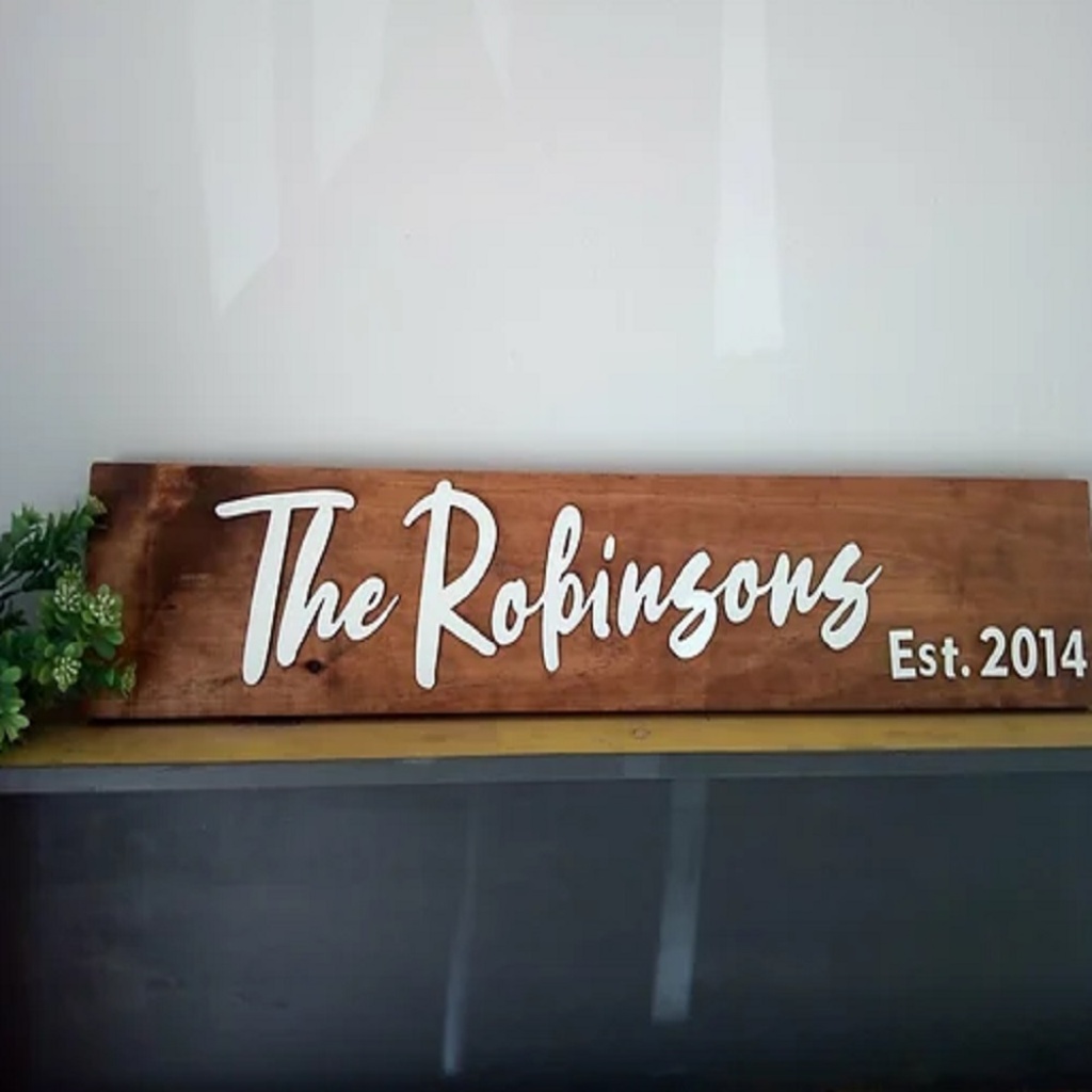 Personalised Wooden House Signs - Moksi