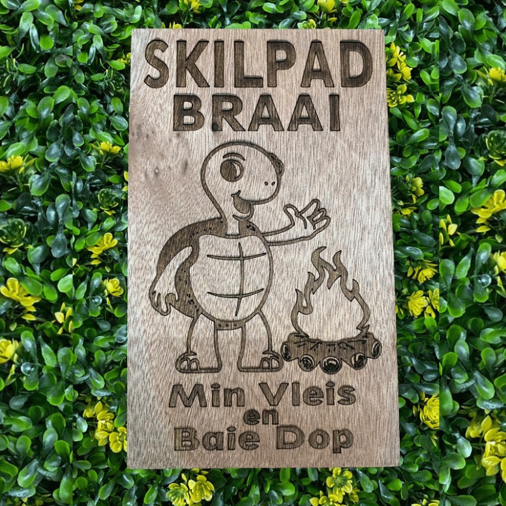 Skilpad Braai - Meranti Hanging Board - Moksi