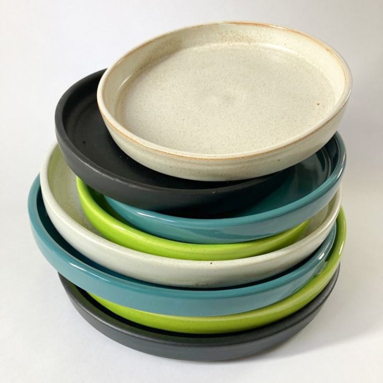 Rimmed Dinner Plate and Side Plate - Moksi