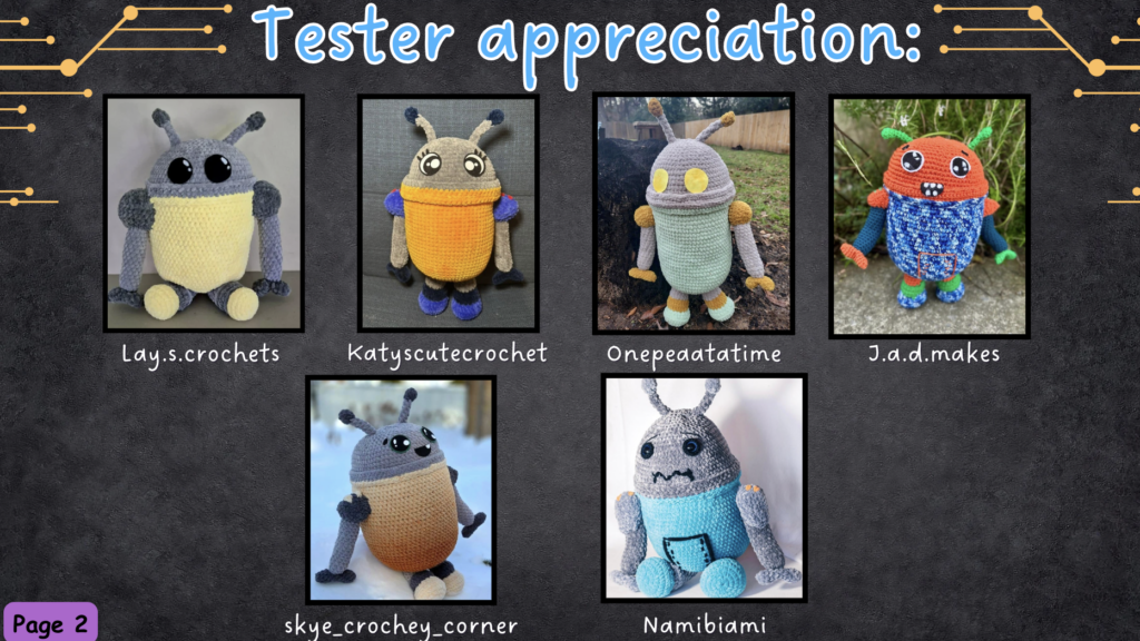 Timmy the Robot Crochet Pattern - Moksi