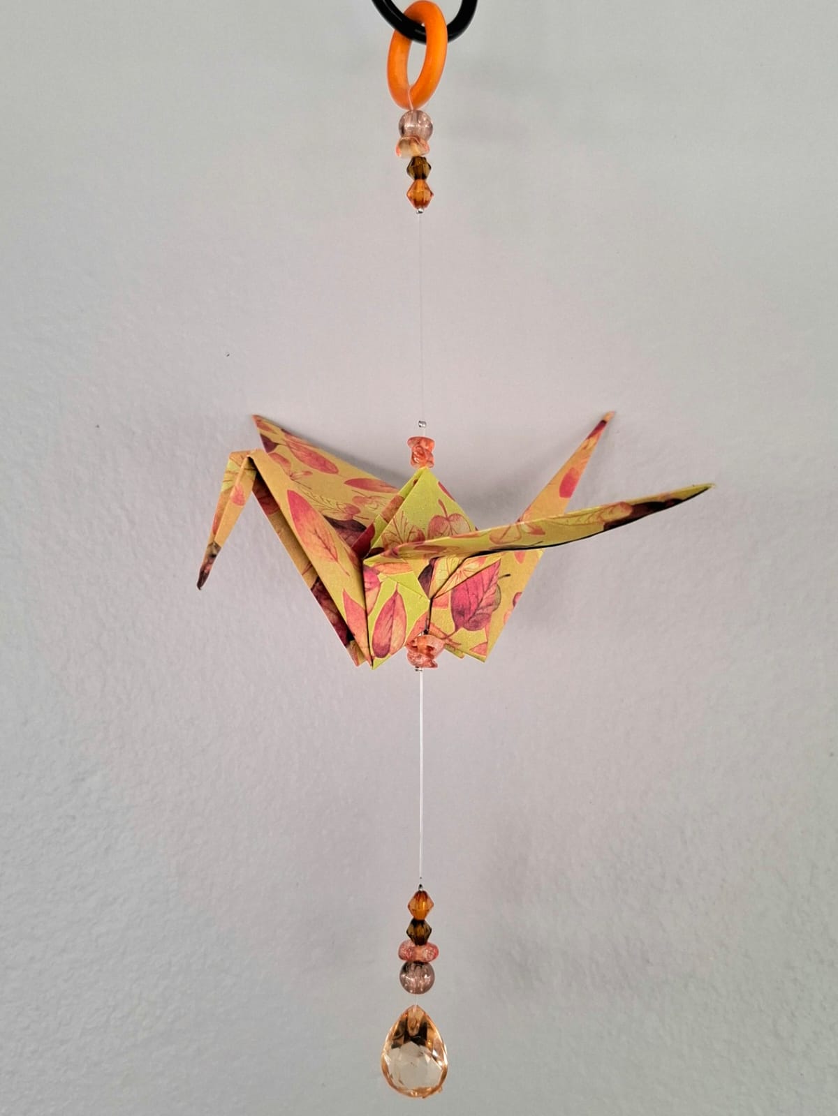 Origami Crane Mobile - Yellow Nature - Moksi