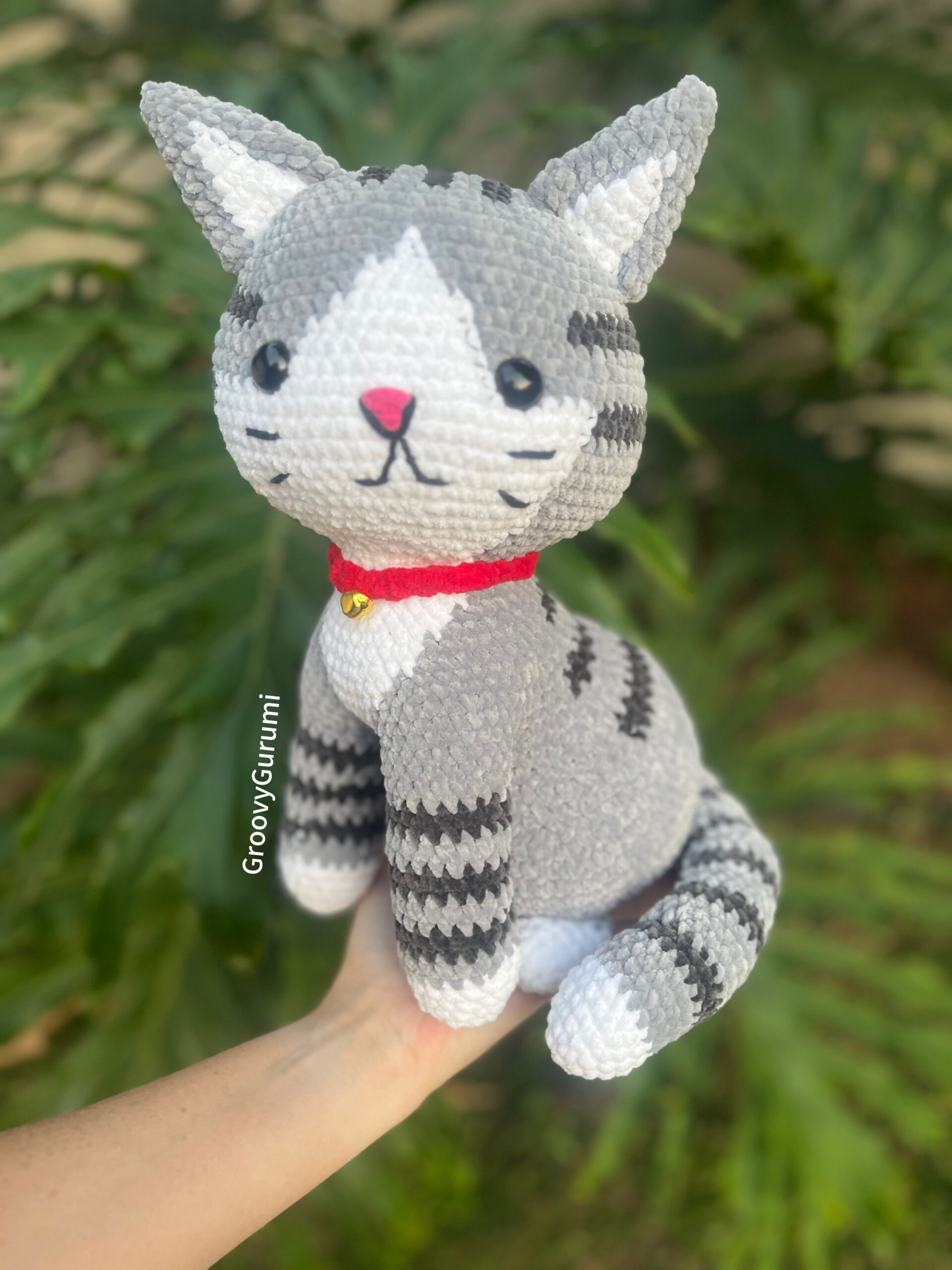Crochet Cat with Bell - Moksi