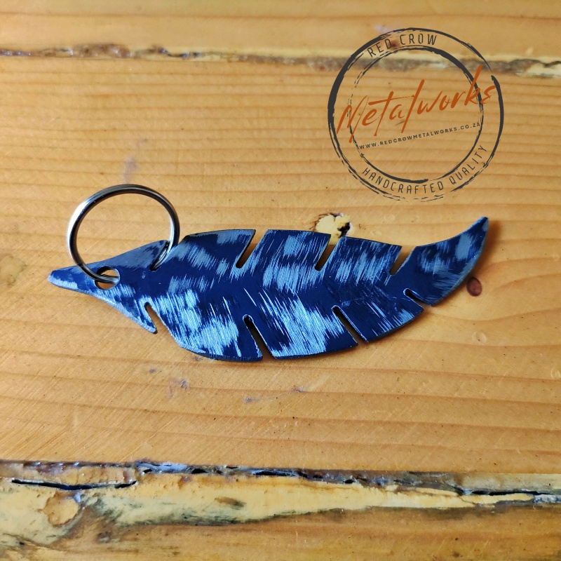 Metal Feather Keyring - Moksi