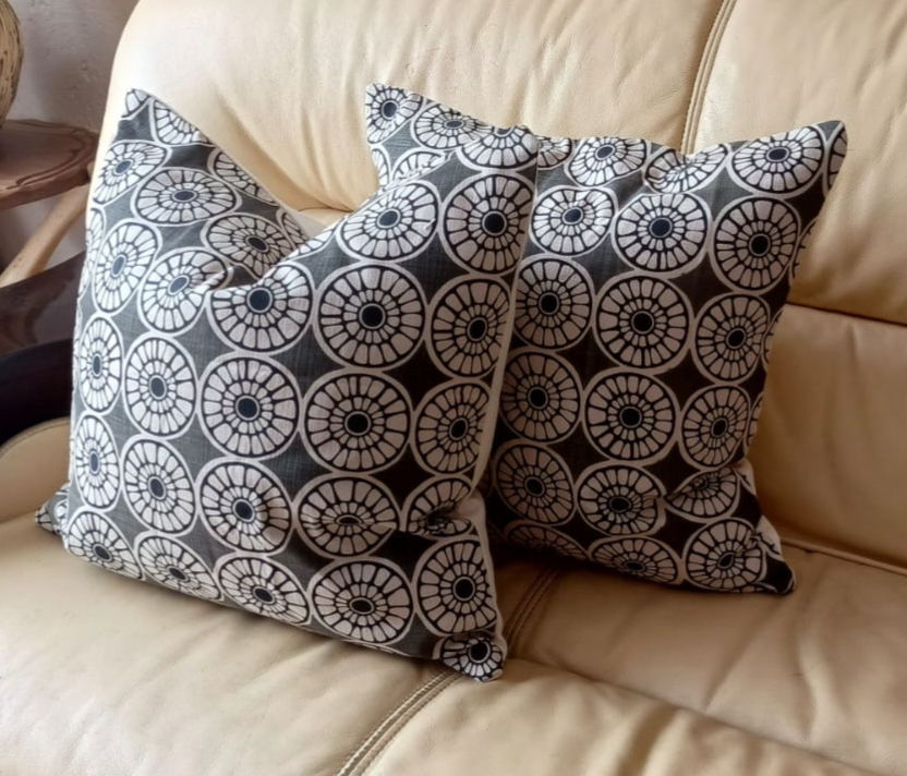 Senegal Grey Cushion Cover - Moksi