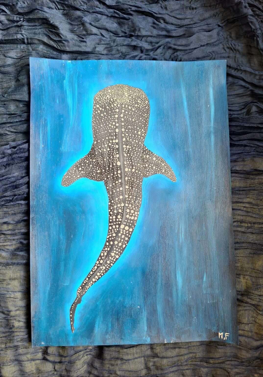 Deep Ocean Original Oil Painting - Moksi