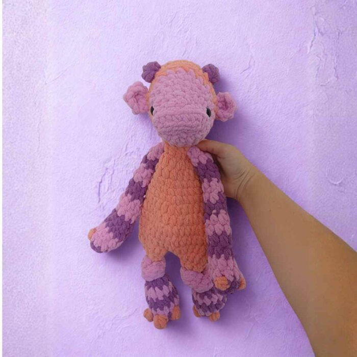 Hand-Crocheted Ice Cream Monster Lovey - Moksi