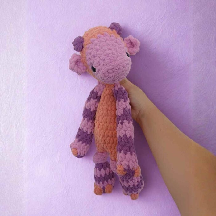 Hand-Crocheted Ice Cream Monster Lovey - Moksi