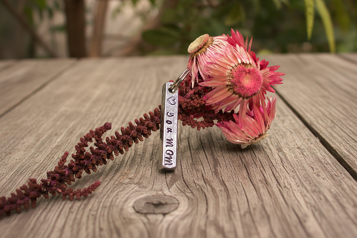 Love You Mom Aluminium Keychain - Moksi