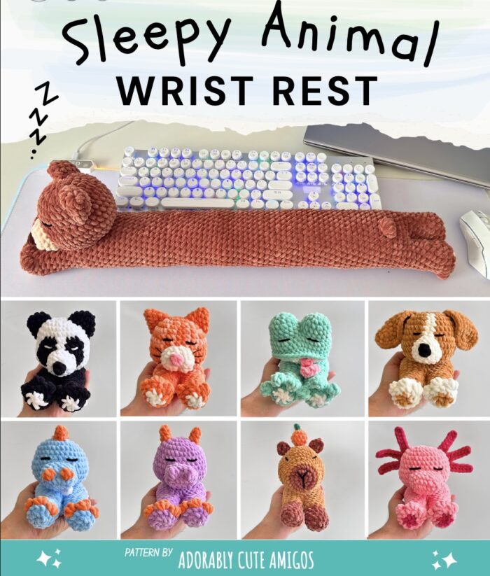 Crochet Animal Wrist Rests - Moksi