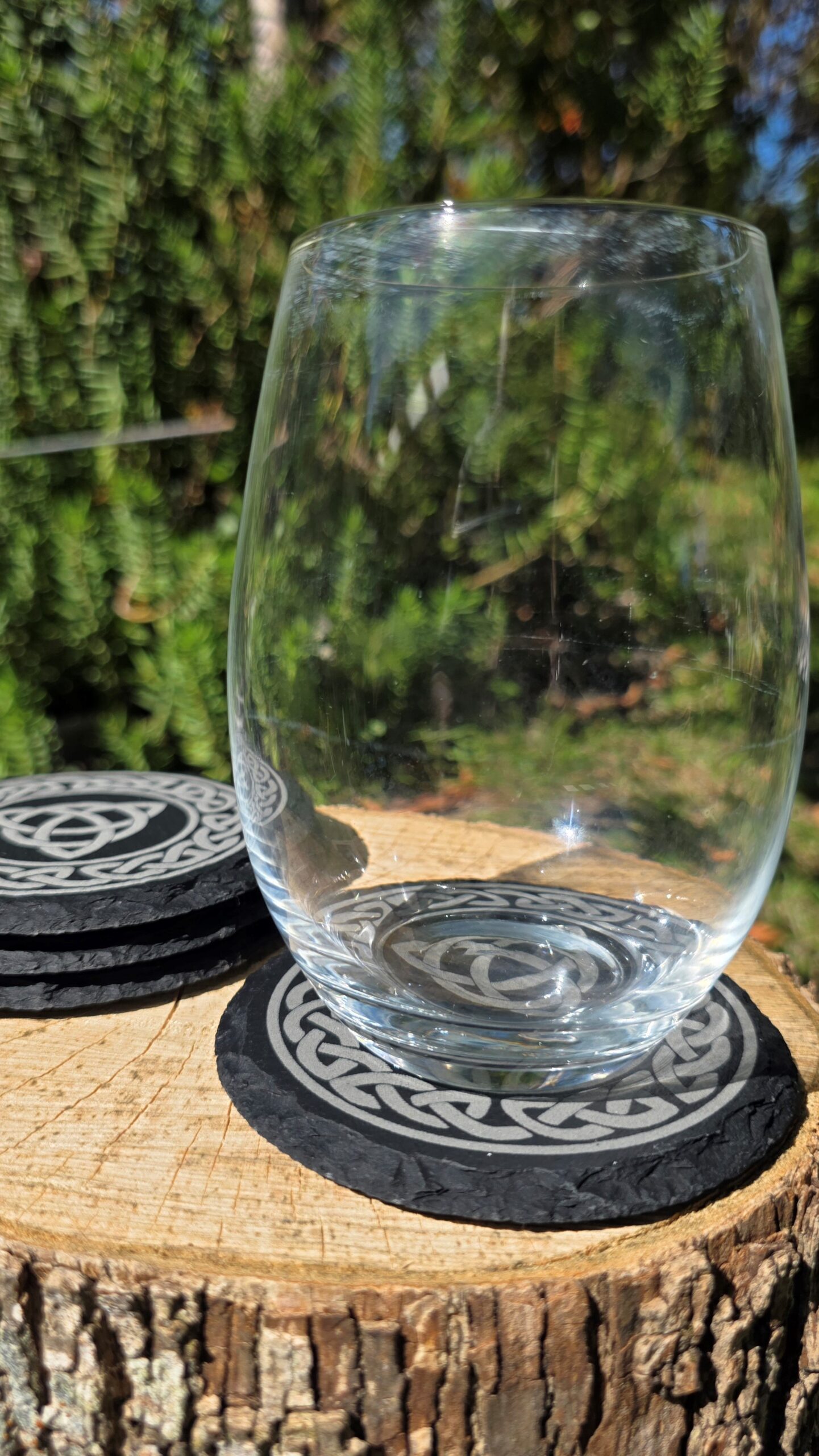 Single Knot Slate Coaster Set - Moksi